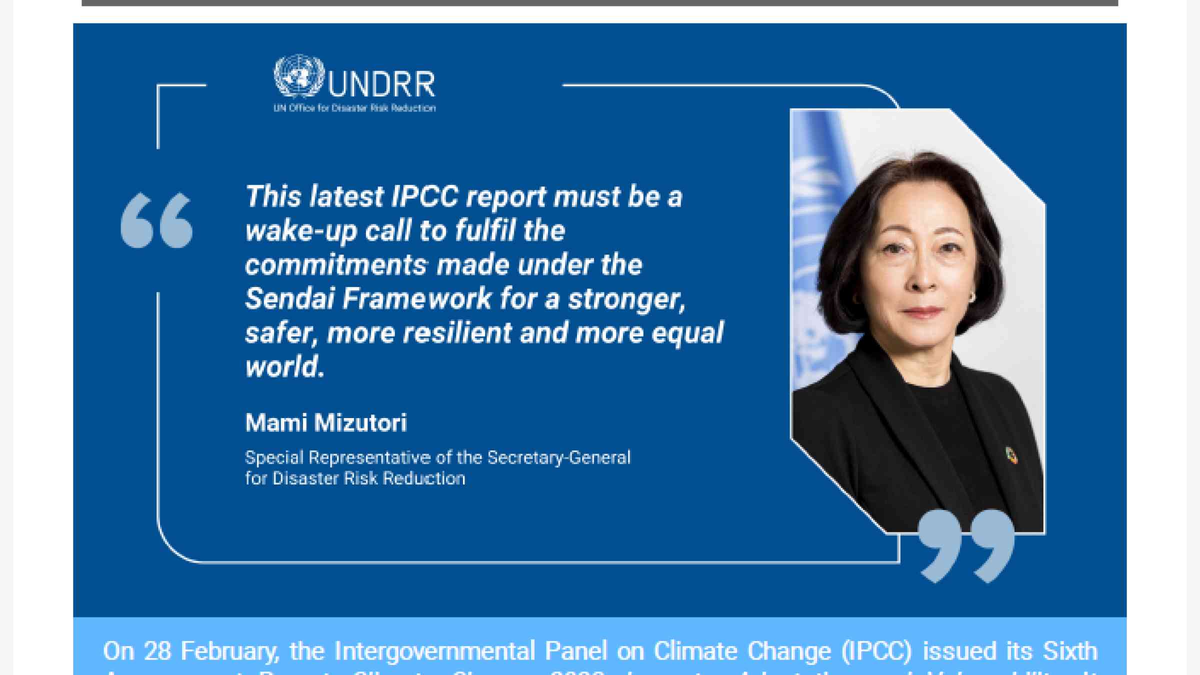 UNDRR INFO March Bulletin 2022 | UNDRR