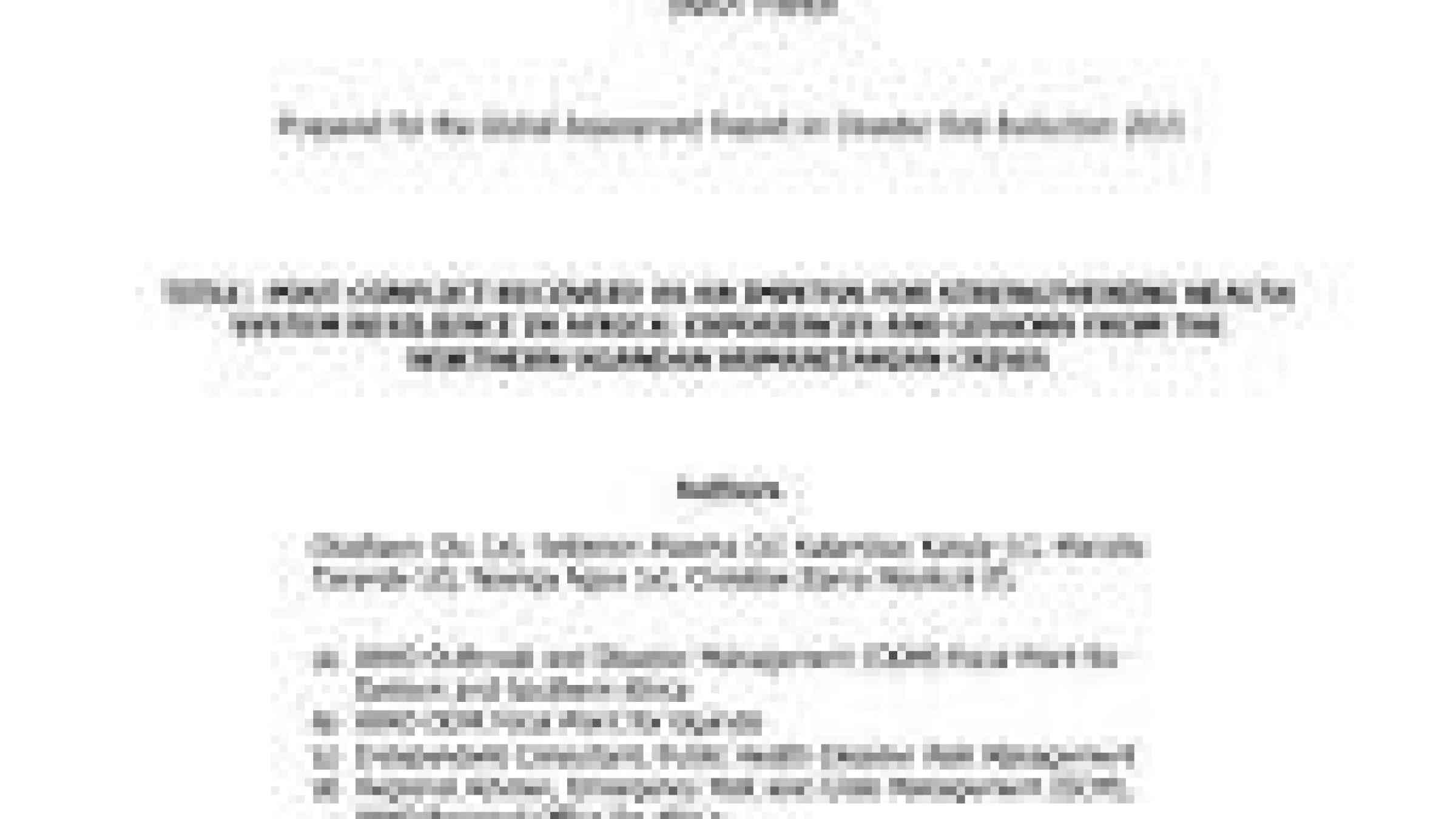 Post-conflict recovery as an impetus for strengthening health system ...