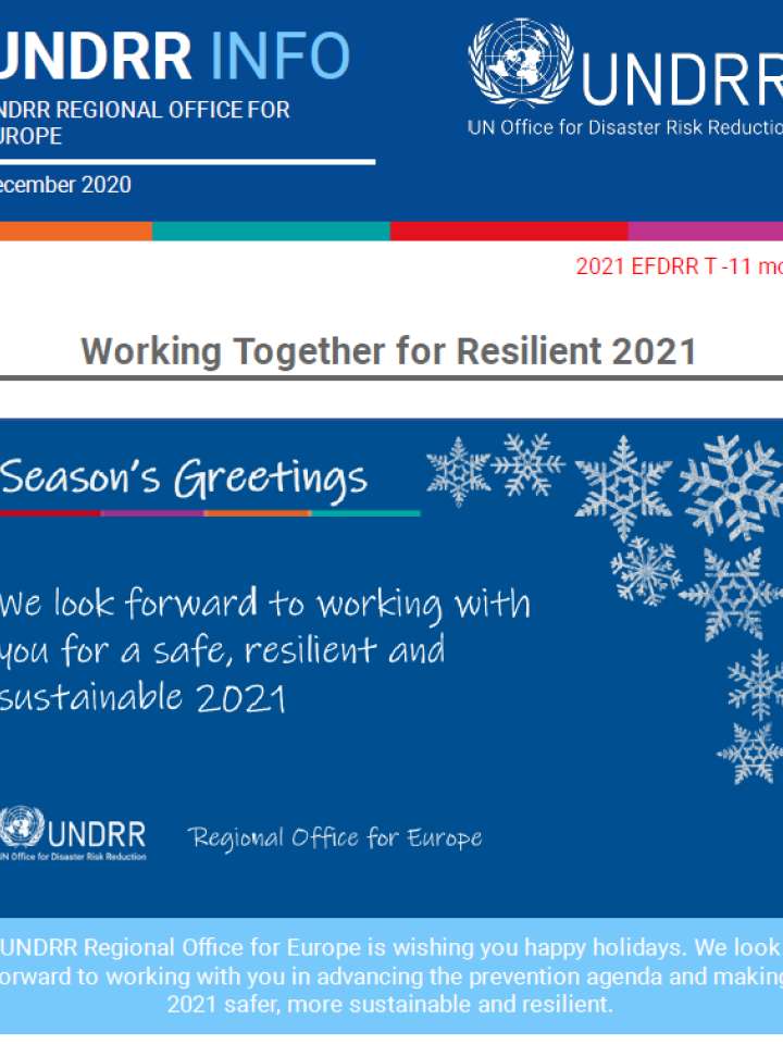 UNDRR INFO: Regional Office for Europe -December 2020 | UNDRR